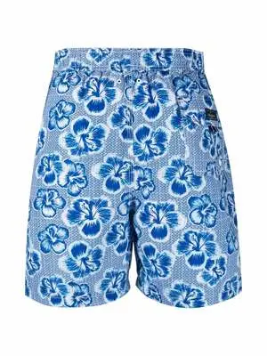 HACKETT Floral-print Drawstring-waist Swim Shorts