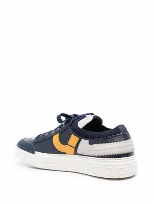 FERRAGAMO Logo-print Leather Sneakers