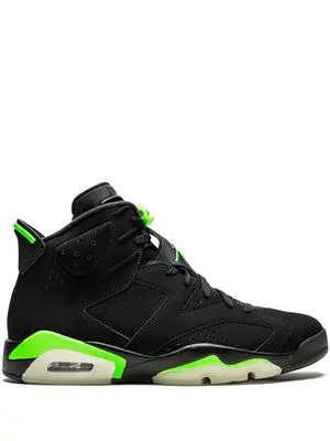 JORDAN Air 6 Retro Electric Green Sneakers - Black