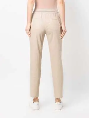 Lorena Antoniazzi Beige Virgin Wool Blend Trousers