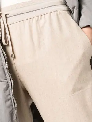 Lorena Antoniazzi Beige Virgin Wool Blend Trousers