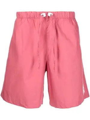 ROMEO HUNTE Crinkled Drawstring-waist Shorts - Pink