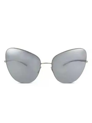 Mykita X Maison Margiela Butterfly-frame Sunglasses - Silver