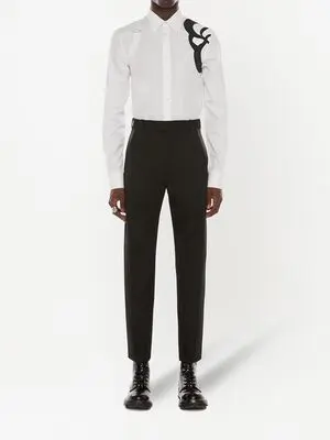 Alexander McQueen Tailored Satin-panel Trousers