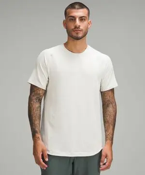 Lululemon License To Train Short-Sleeve Shirt Heathered Bone
