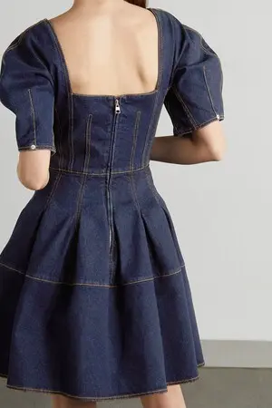 Alexander McQueen Denim Mini Dress