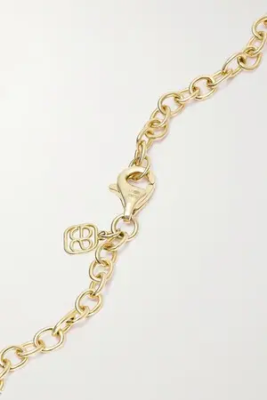 SYDNEY EVAN Large Mama Script 14-karat Diamond Bracelet