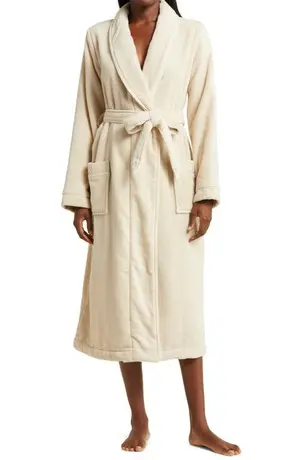 Nordstrom Hydro Cotton Terry Robe Beige Oatmeal