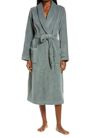 Nordstrom Hydro Cotton Terry Robe Green Balsam
