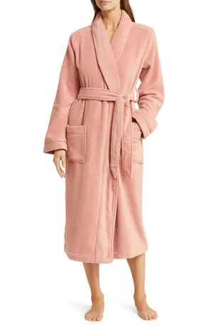 Nordstrom Hydro Cotton Terry Robe Pink Glass