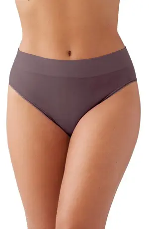Wacoal Feeling Flexible High-cut Briefs - Huckleberry
