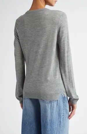 Partow Greta Virgin Wool Crewneck Sweater - Asphalt