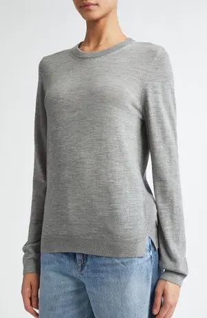 Partow Greta Virgin Wool Crewneck Sweater - Asphalt
