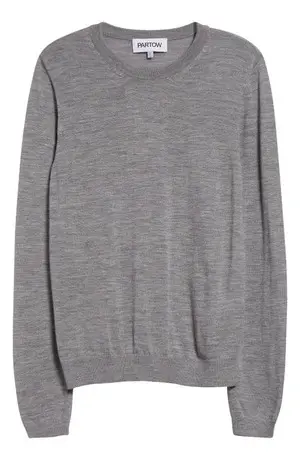 Partow Greta Virgin Wool Crewneck Sweater - Asphalt