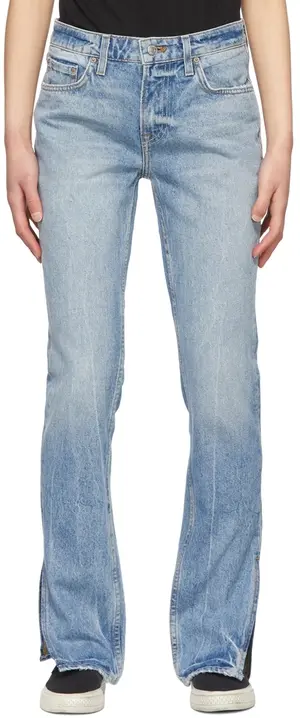 GRLFRND Grlfrnd Blue Hailey Jeans - Melrose G1695