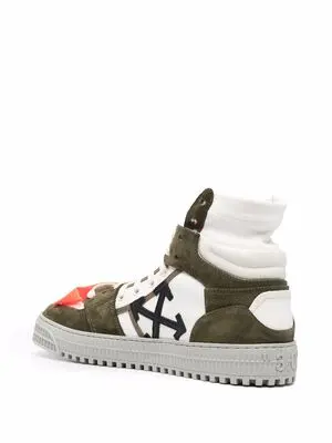 Off-White Court 3.0 High-Top Sneakers Green