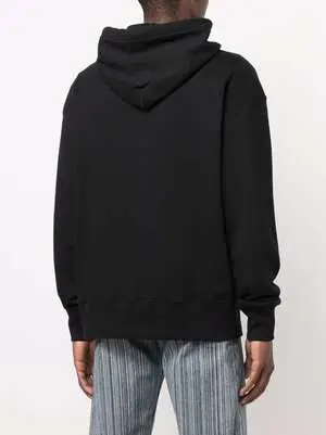 MSGM Logo Print Hoodie - Black
