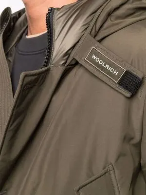 Woolrich Hooded Padded Coat - Green
