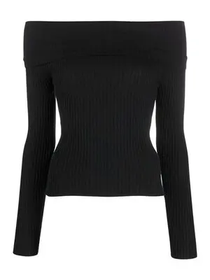 Blumarine Off-shouder Knitted Jumper