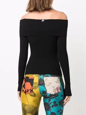 Blumarine Off-shouder Knitted Jumper
