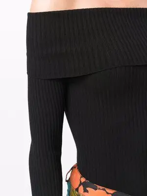 Blumarine Off-shouder Knitted Jumper