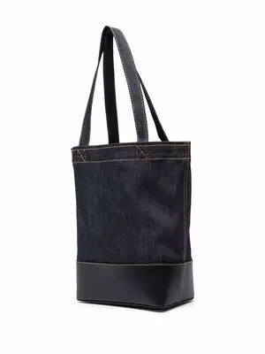 A.p.c. Denim Logo Tote Bag