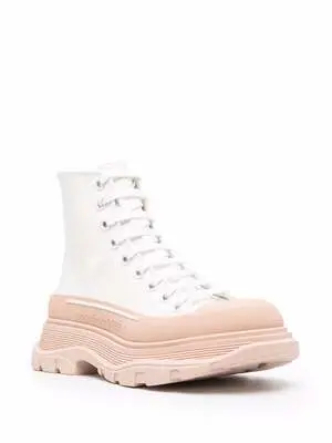 Alexander McQueen Tread Slick Lace-up Ankle Boots