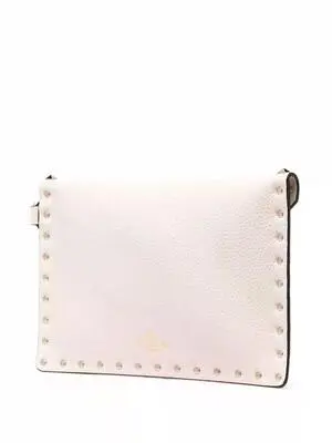Valentino Garavani Rockstud Envelope Clutch - Neutrals