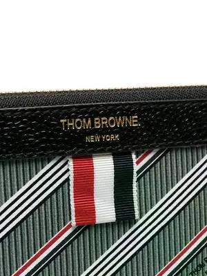 Thom Browne Striped Logo-print Pouch