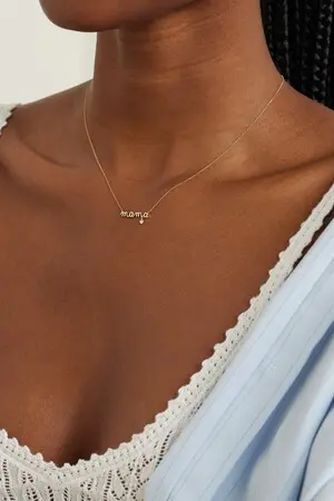 PERSEE Mama 18-karat Diamond Pendant Necklace
