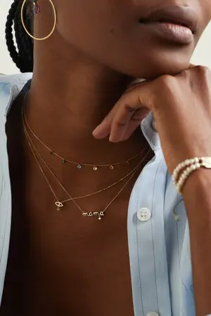 PERSEE Mama 18-karat Diamond Pendant Necklace