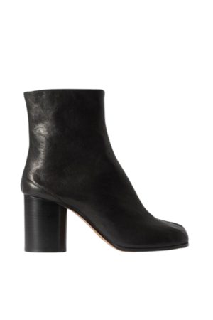 MAISON MARGIELA Tabi Split-toe Leather Ankle Boots - Black