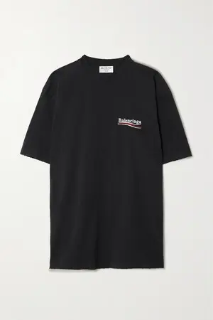 Balenciaga Oversized Embroidered T-shirt