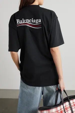 Balenciaga Oversized Embroidered T-shirt