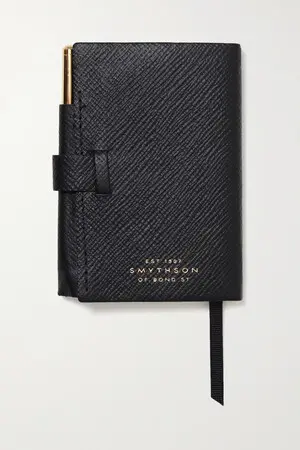Smythson The Wafer 2022 Textured-leather Diary - Black