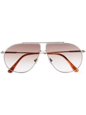 TOM FORD Riley Aviator-frame Sunglasses