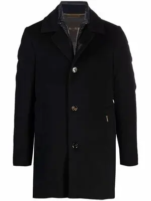 MOORER Layered Wool-cashmere Coat