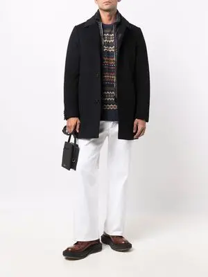 MOORER Layered Wool-cashmere Coat