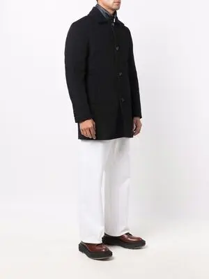 MOORER Layered Wool-cashmere Coat