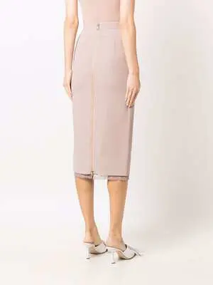 N°21 Lace-trimmed Pencil Skirt