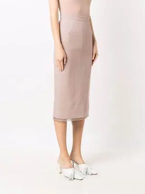 N°21 Lace-trimmed Pencil Skirt