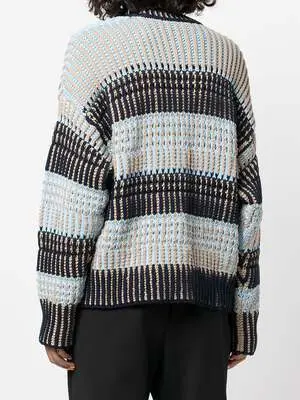 3.1 Phillip Lim Striped-knit Two-tone Jumper