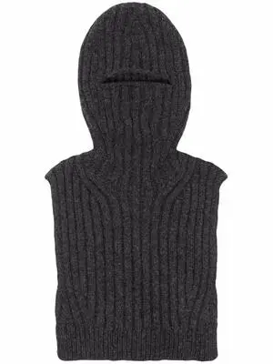 AMBUSH Ribbed Wool-blend Balaclava - Black