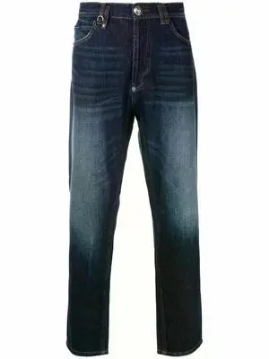 Philipp Plein Carrot Fit Straight-leg Jeans - Blue