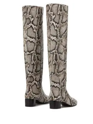 GIUSEPPE ZANOTTI Doreen Snakeskin-effect Boots