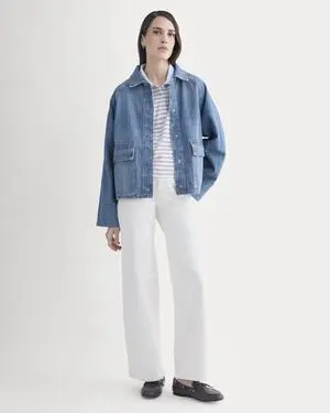 Everlane Cropped Denim Jacket - Medium Indigo