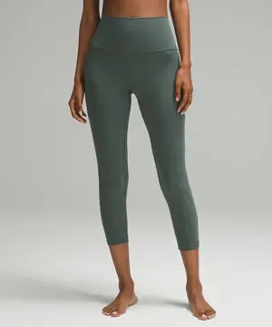 Lululemon Lululemon Align™ High-Rise Crop With Pockets 23" Dark Forest