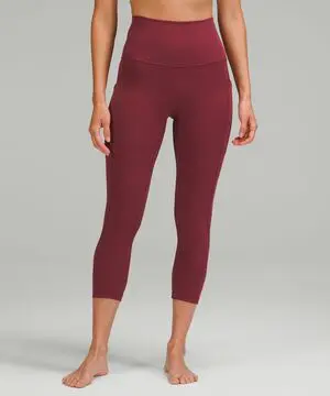 Lululemon Lululemon Align™ High-Rise Crop With Pockets 23" Mulled Wine