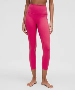 Lululemon Lululemon Align™ High-Rise Crop With Pockets 23" Raspberry Coulis