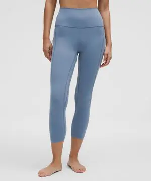 Lululemon Lululemon Align™ High-Rise Crop With Pockets 23" Washed Denim
